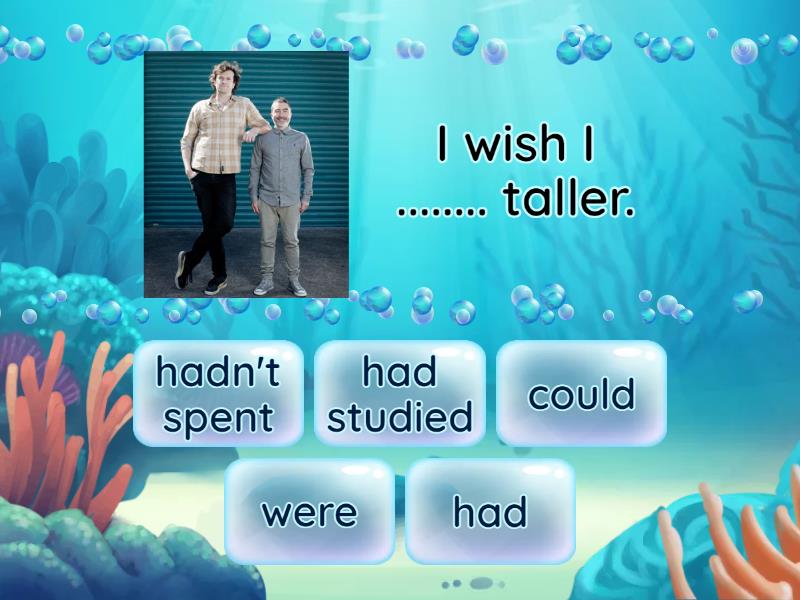 Wish in use: Match the statements with the correct form of the verb ...
