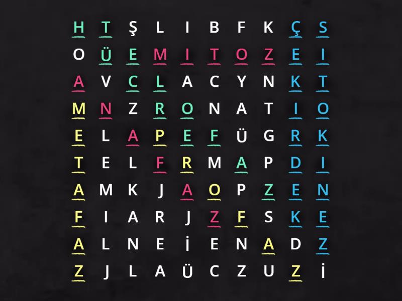 biology - Wordsearch