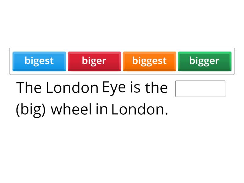 6, Unit 3, comparison of adjectives - Missing word