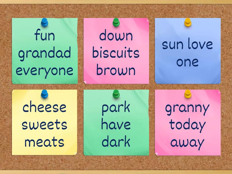 Which word doesn't rhyme? - Flip tiles