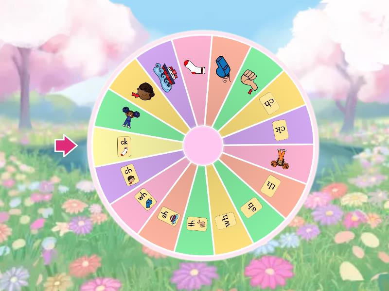 Fun Phonics Digraphs - Spin the wheel