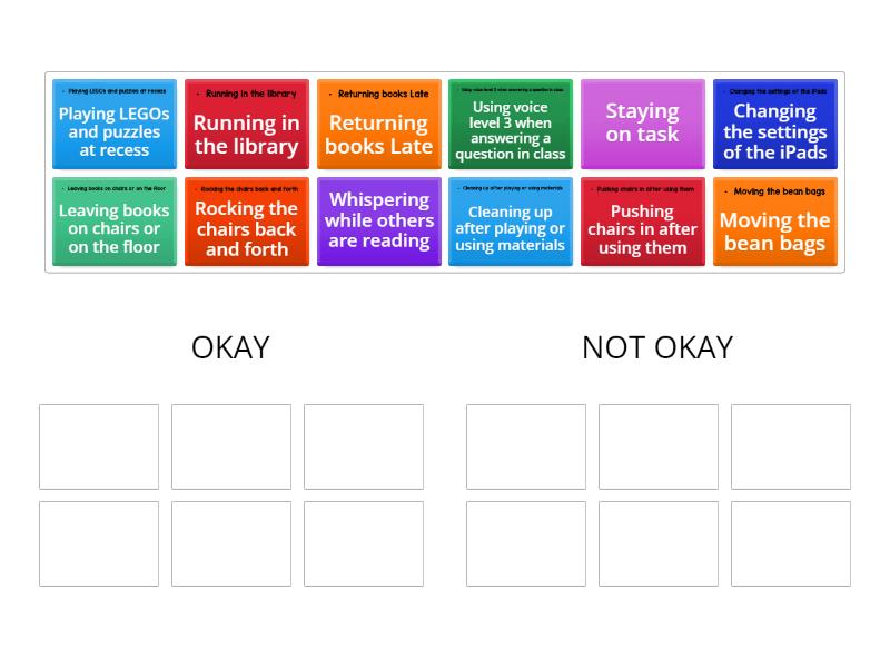Library Expectations - Group sort