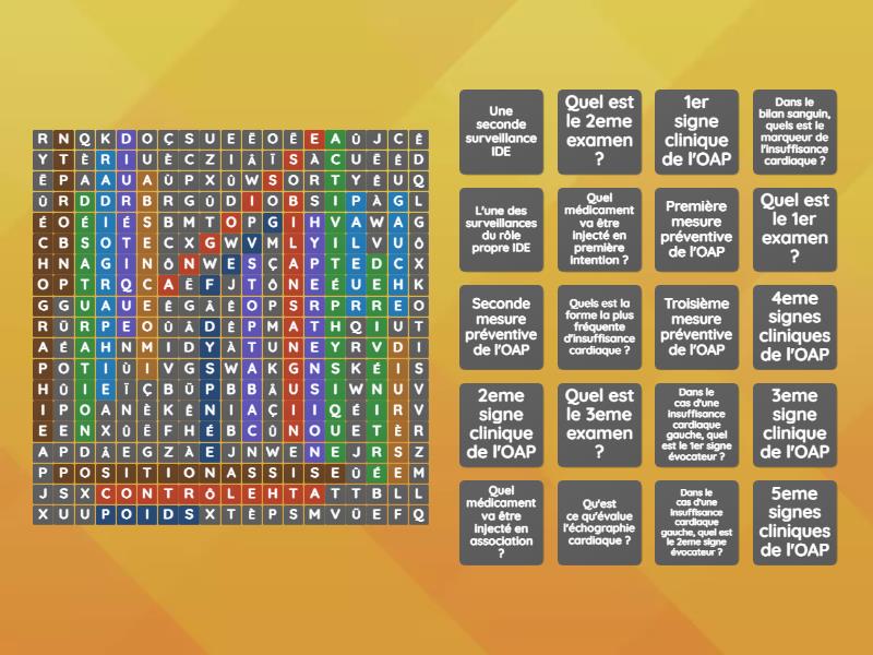Meli Melo OAP - Wordsearch
