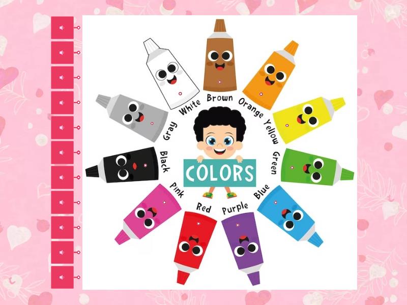 Kid's box 1 - unit 3 - colors - Labelled diagram