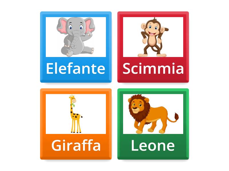 Gli animali dello Zoo - Flip tiles