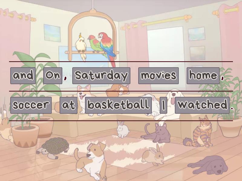 3. the sentences - Unjumble