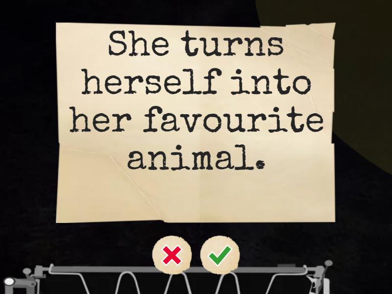 I turn myself into my favourite animal. to turn yourself into your ...