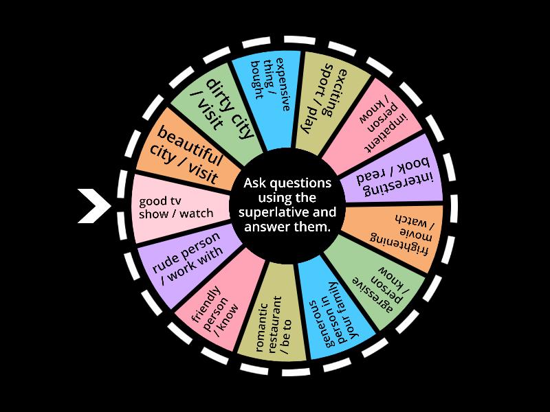 5) AEF2 - BOOK 2 - 5B superlative - Spin the wheel