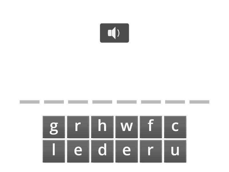 Spelling Appearance and character words - Spell the word