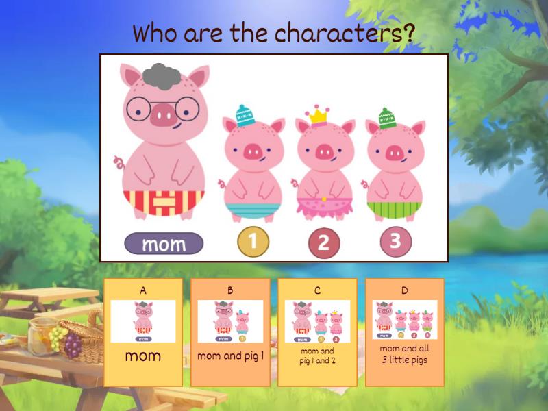 Story - Big Bad Wolf and the Three Little Pigs - Quiz