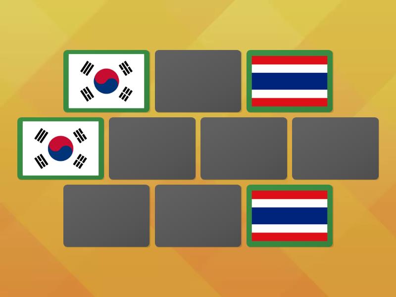 Countries' flag - Matching pairs
