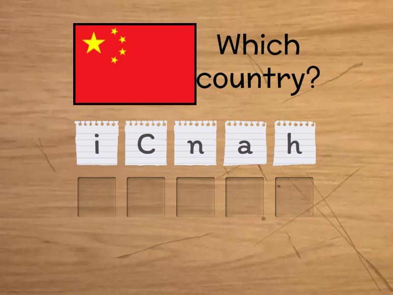 Countries and Flags - Anagram