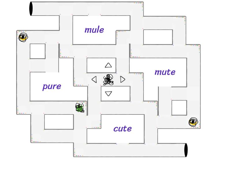long vowels u8 vocab - Maze chase