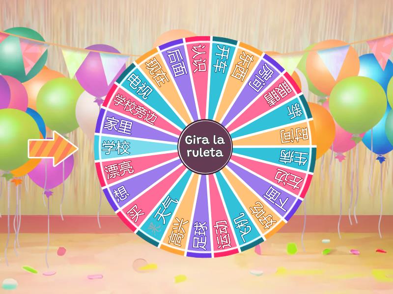 palabras, formar oraciones - Spin the wheel