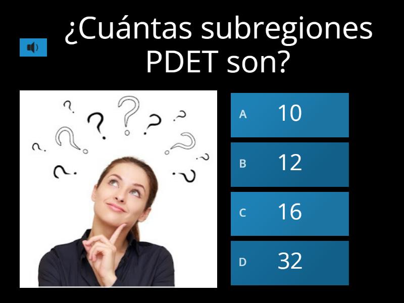 Los programas PDET - Quiz