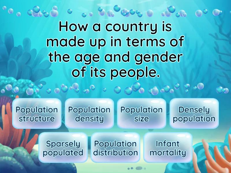 Geography. Population. Key words. Part 1 - Find the match