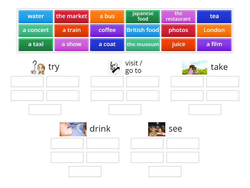 Collocations - Group sort