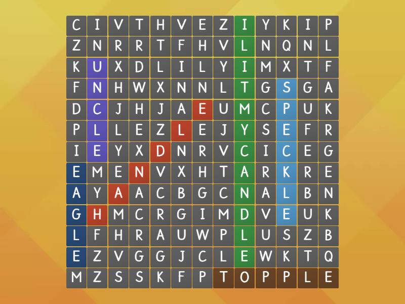 hugo le word search - Wordsearch