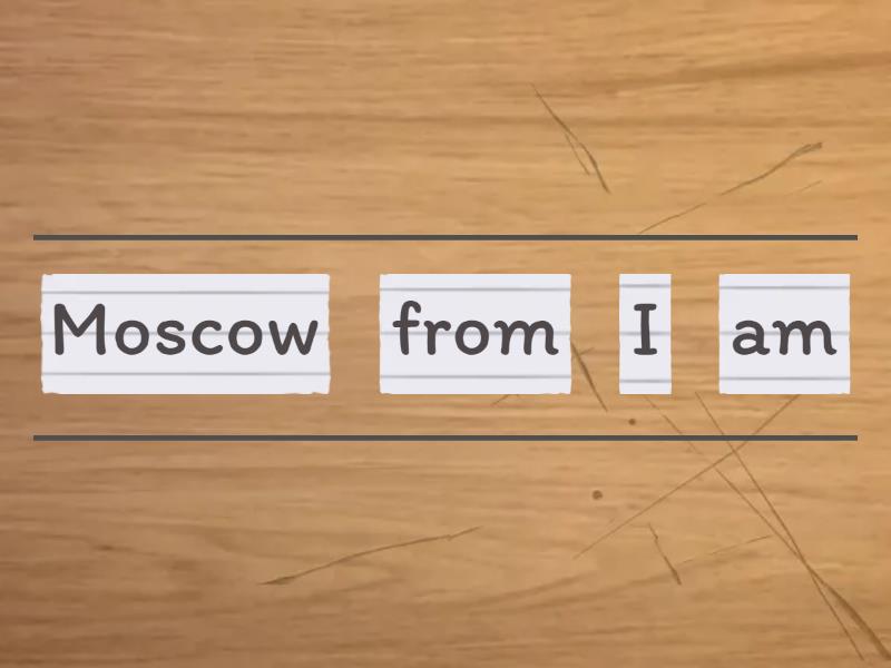 To be (make sentences) - Unjumble