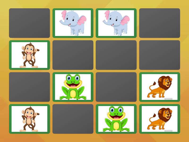 DEAR ZOO - Matching pairs