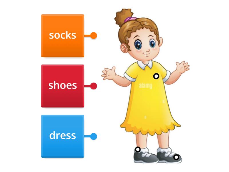 Clothing - labelling 1 - Labelled diagram