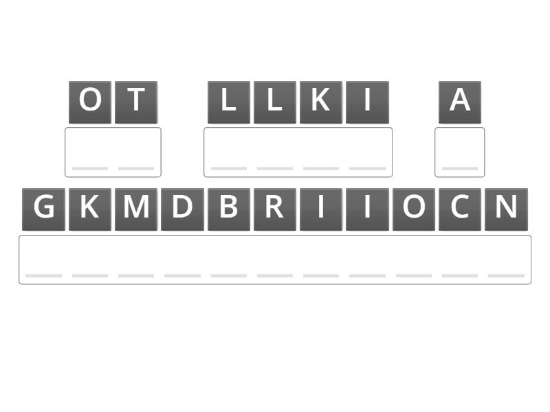 CLASSIC LITERATURE - Anagram