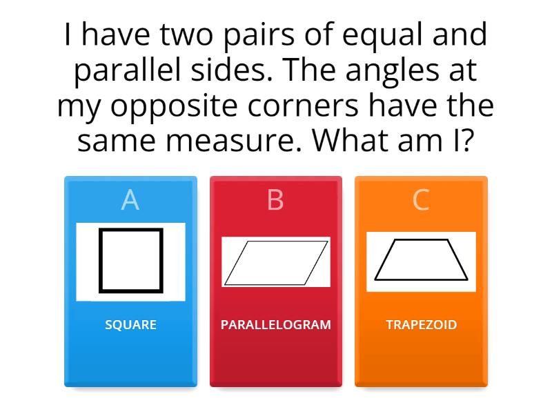 Quadrilateral - Quiz