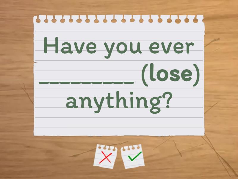Present Perect - Have you ever...? - Flash cards