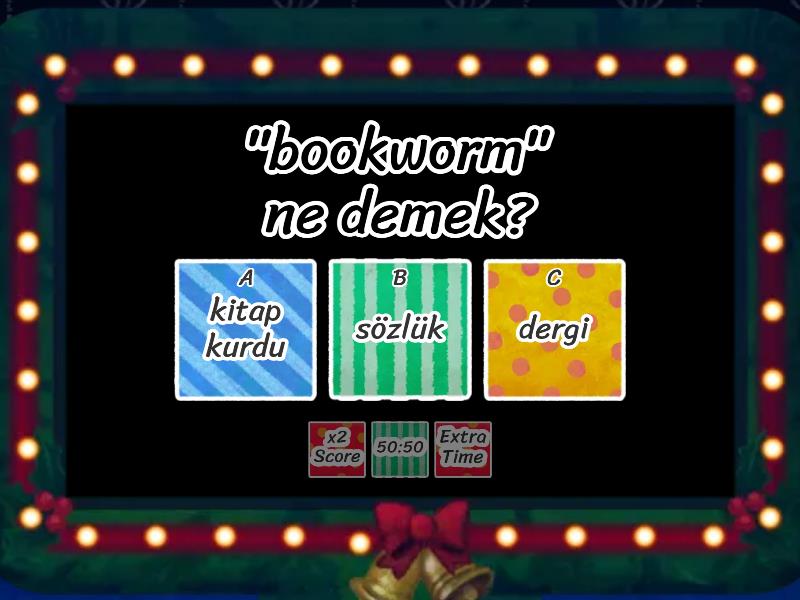 UNIT 8 BOOKWORMS VOCABULARY - Gameshow quiz