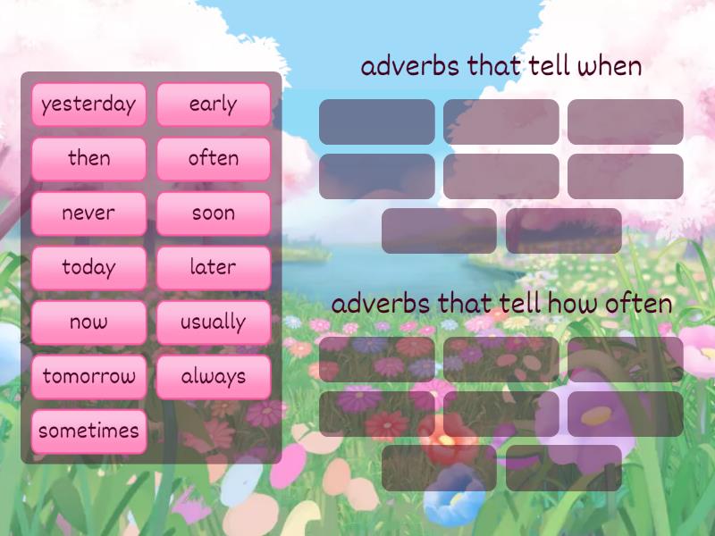 G1 Adverbs- sorting - Group sort
