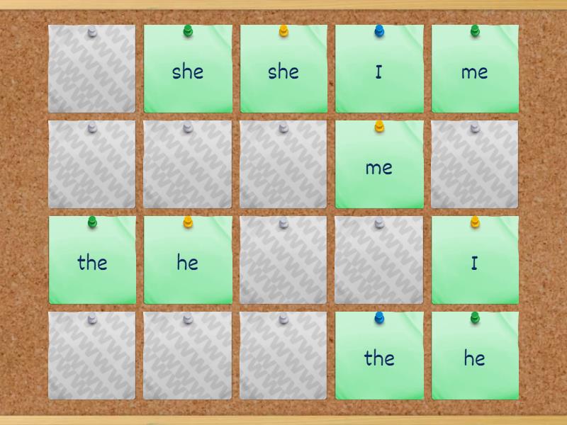 Tricky Words 1-10 - Matching pairs