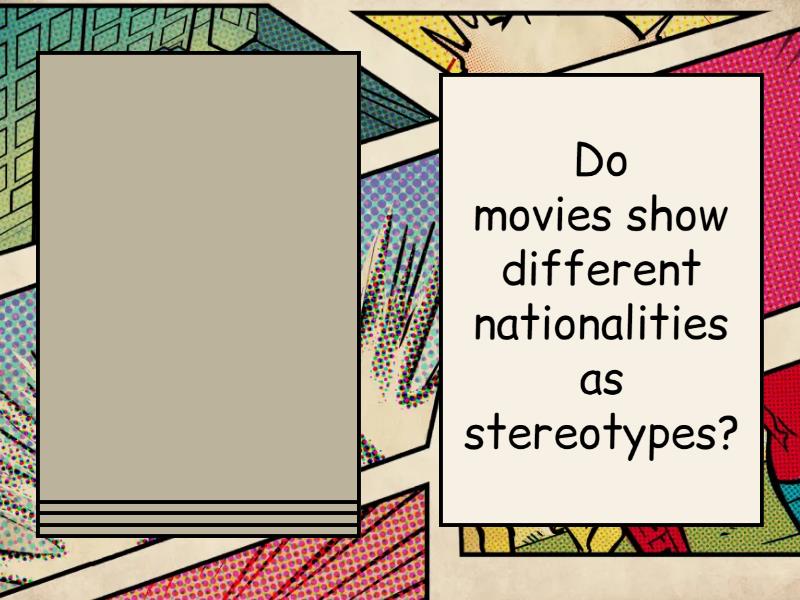 Think 3 Copy of Stereotypes Discussion questions - Speaking cards