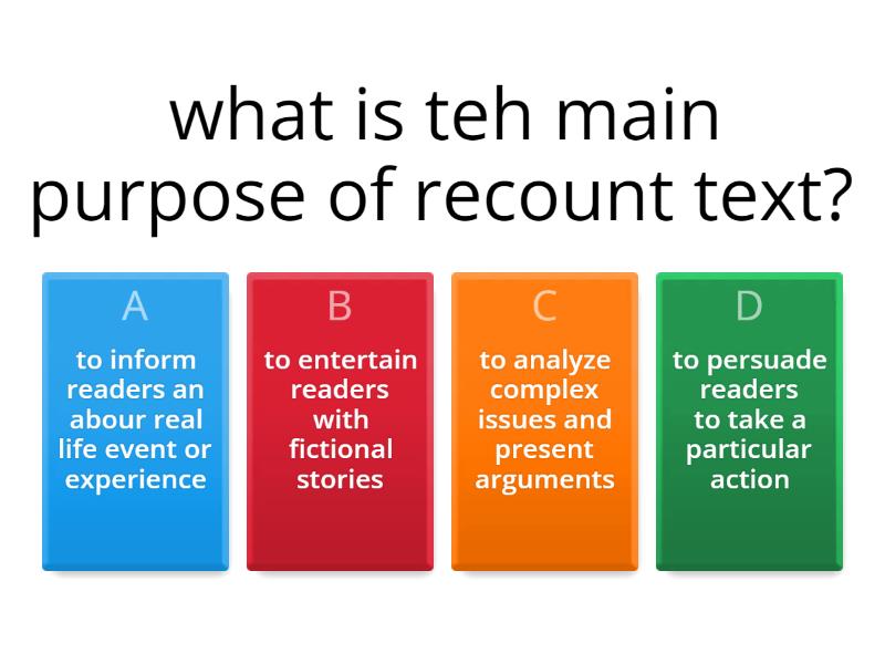 recount text - Quiz