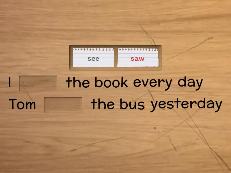 FF3 unit 15 irregular verbs - Missing word