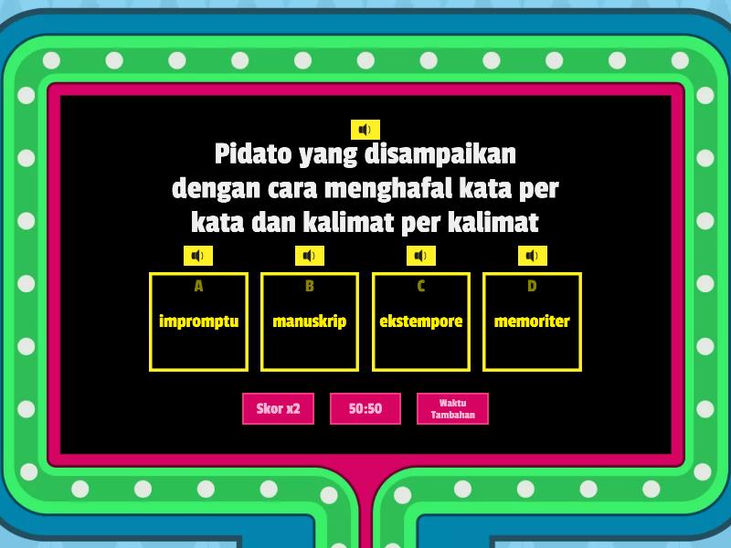 Metode Berpidato - Concurso de preguntas