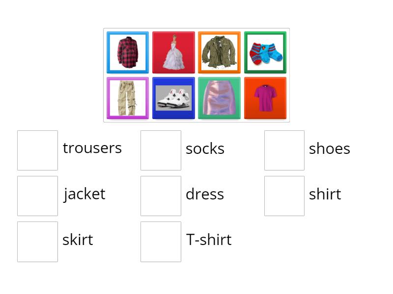 Academy stars 1 Unit 8 clothes - Une las parejas