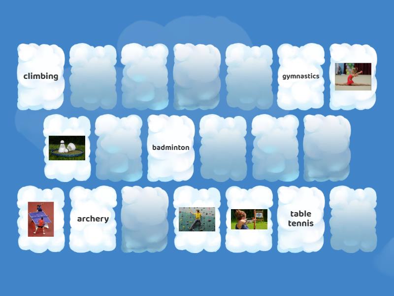 Sports Vocabulary - Matching pairs