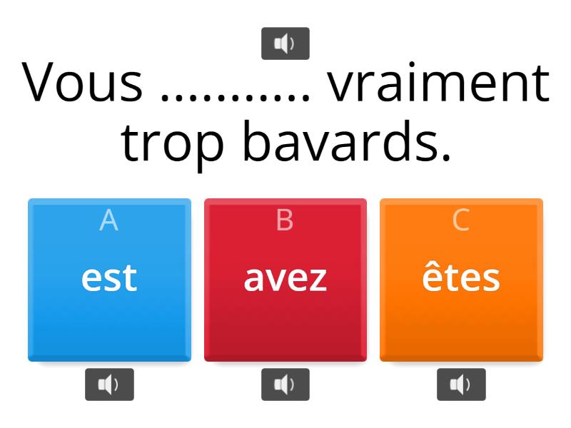 Etre ou avoir - Quiz