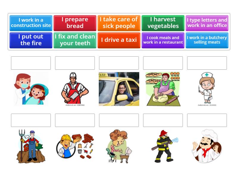 OCCUPATIONS - Match up