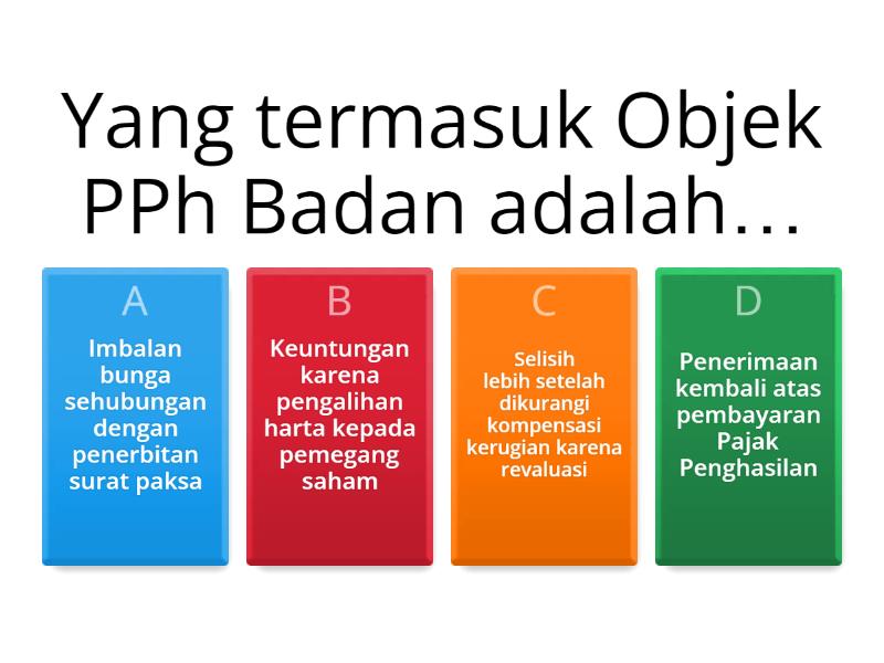 PPh Badan 1 - Quiz