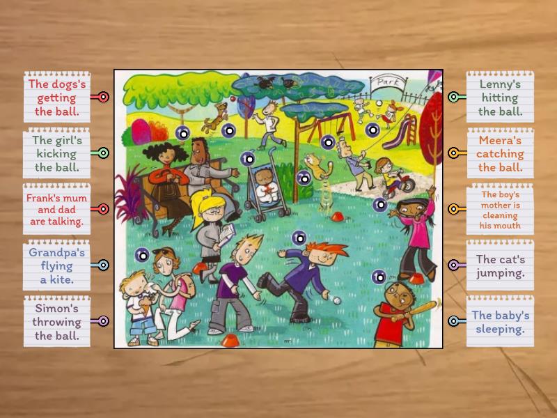 Kids Box 2 Unit 5. Family -actions - Labelled diagram