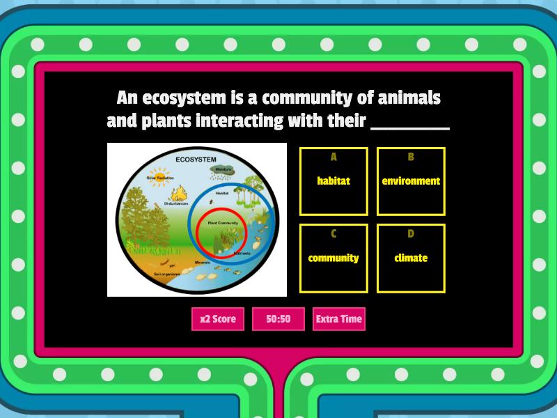 Ecosystem - Gameshow quiz