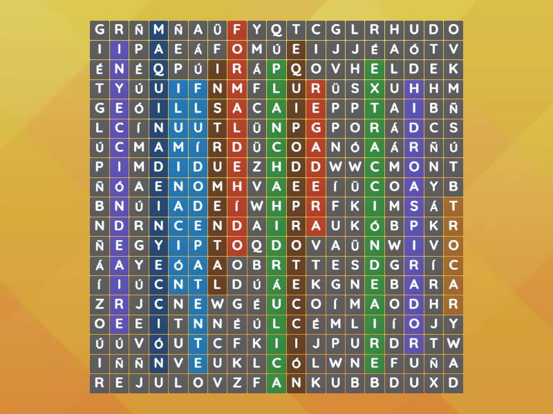 SOPA DE LETRAS - LABORATORIO EMBALMING - Wordsearch
