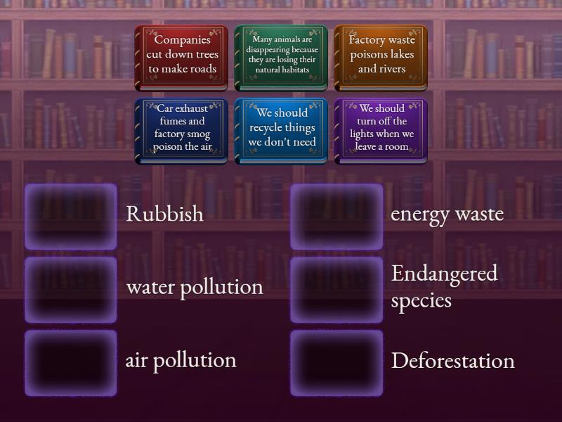 Environmental problems - Une las parejas