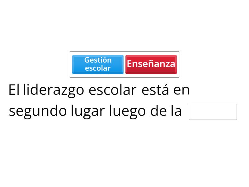 7 principios de Kenneth Leithwood - Complete the sentence