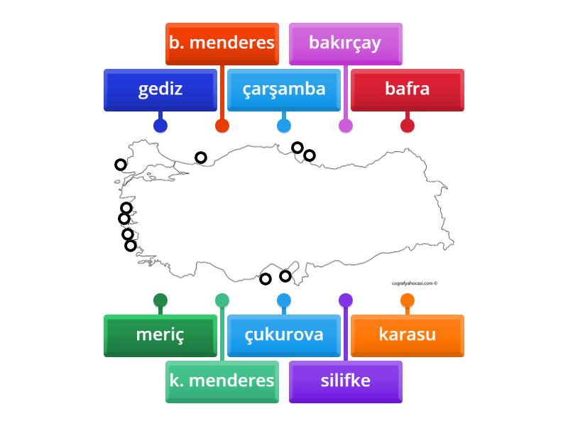TÜRKİYENİN DELTA OVALARI - Labelled diagram