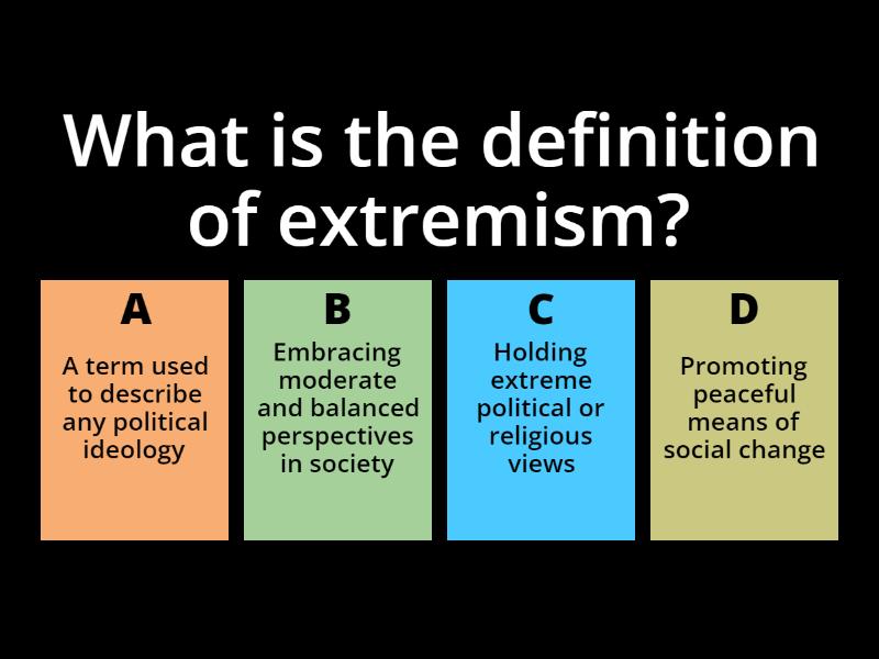 Preventing Extremisim and Radicalisation in Our Community - Quiz
