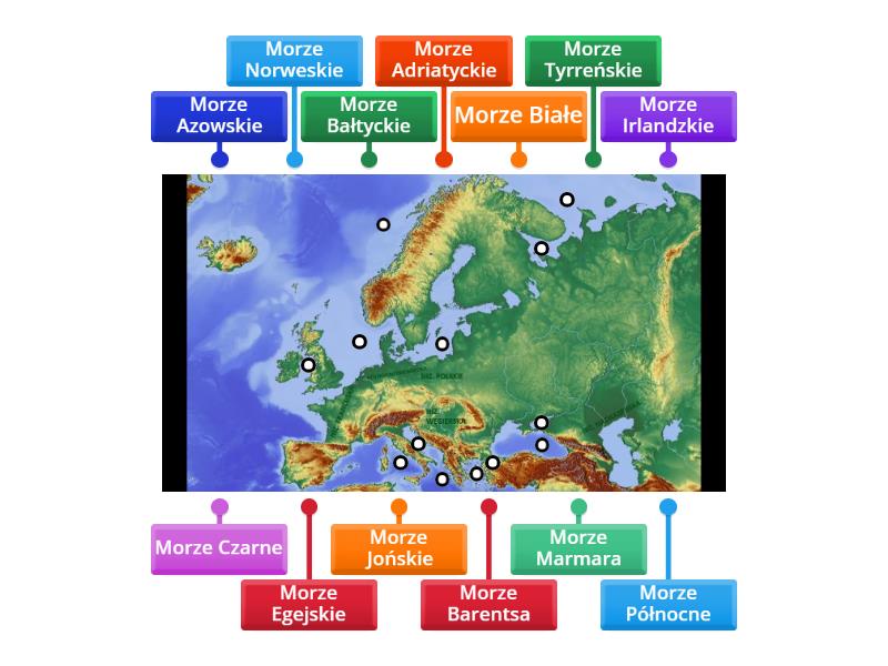 Europa - Morza - Labelled diagram