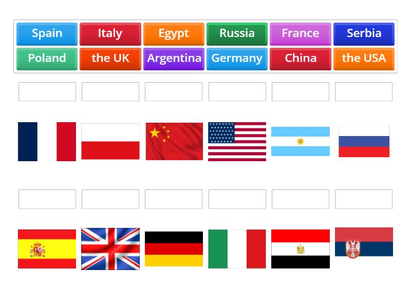 Go Getter 2 Unit 0 Flags and countries - Match up