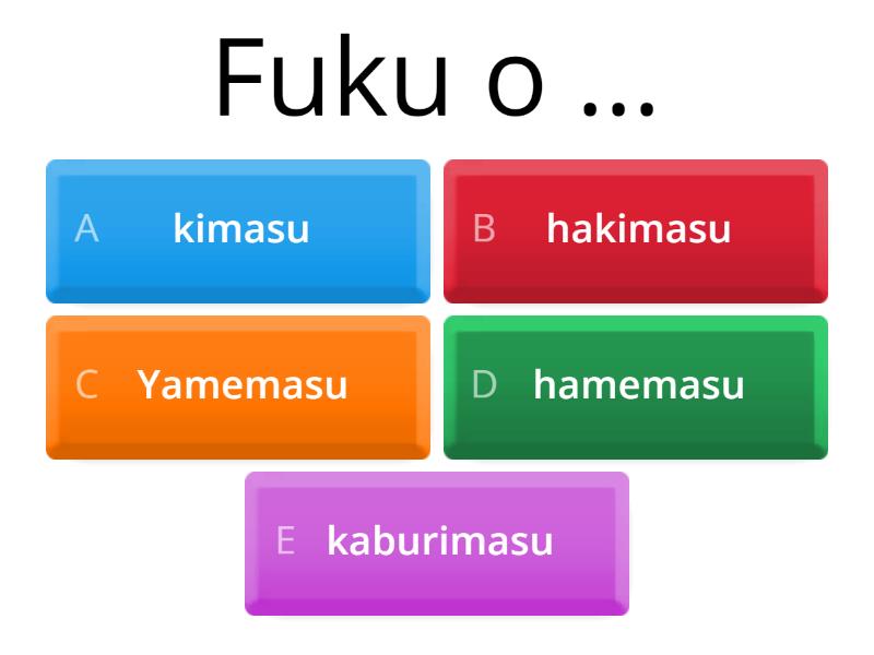 pilihlah jawaban yang tepat untuk kata pakai di bawah ini! - Questionário